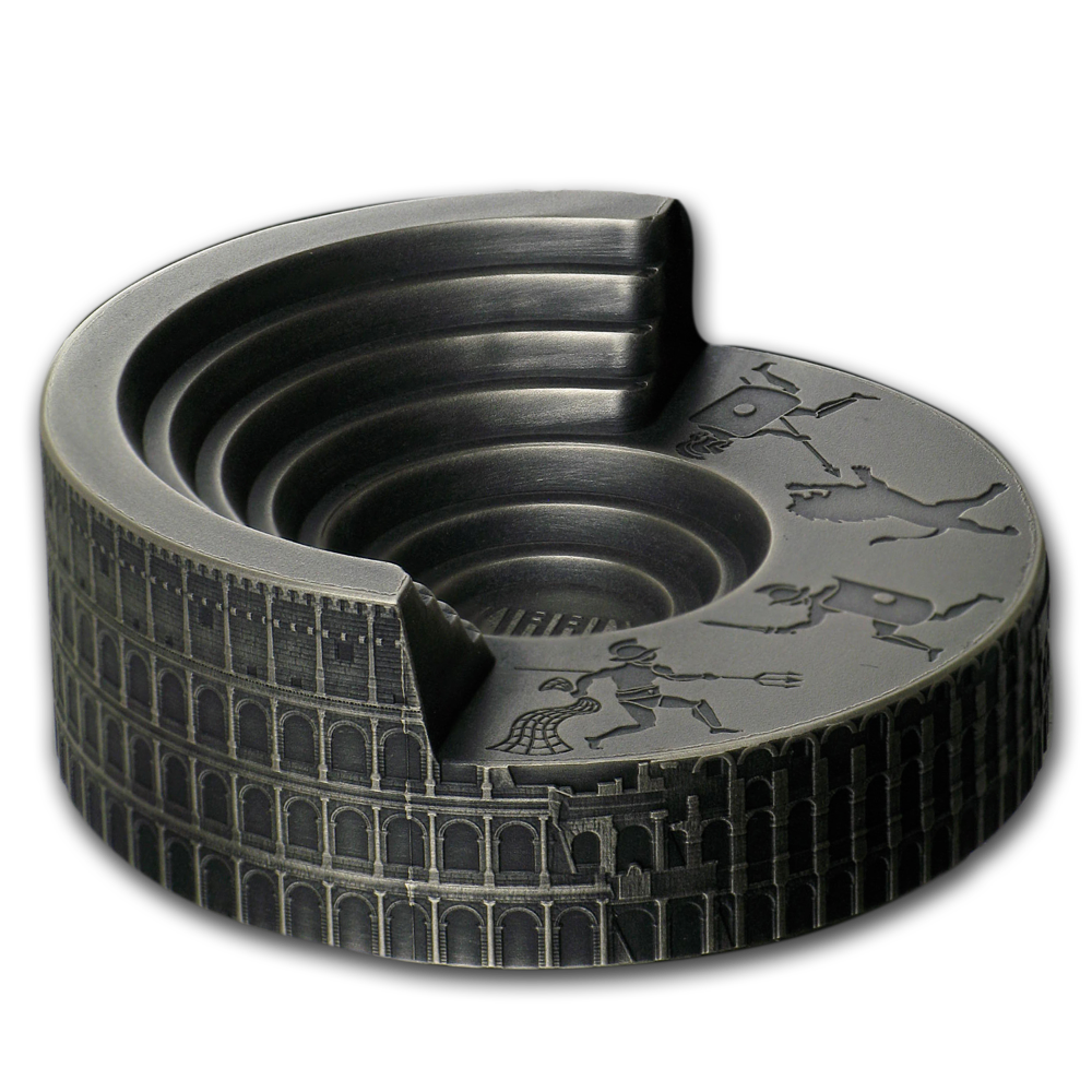 NIUE 2019 COLOSSEUM AVE CAESAR 4 OZ $10 3D SILVER COIN – World Coin Shop